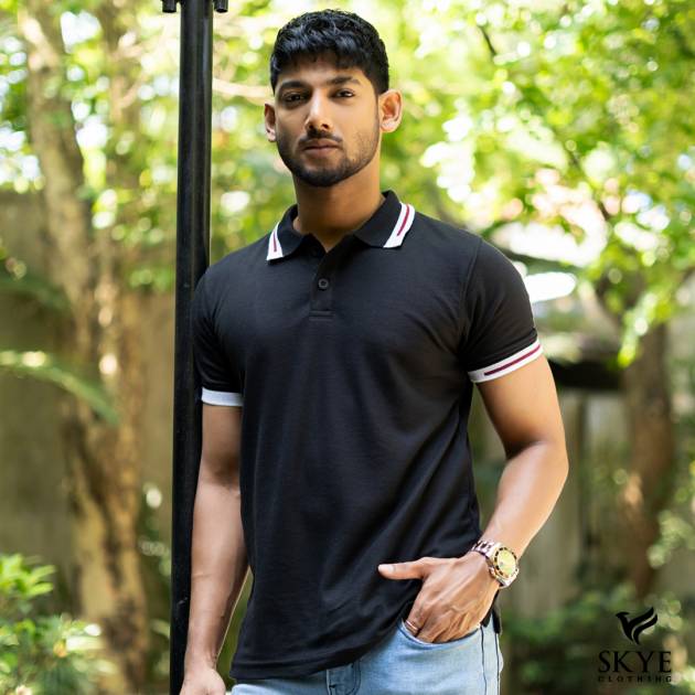 Golf Polo – Black – Skye Clothing